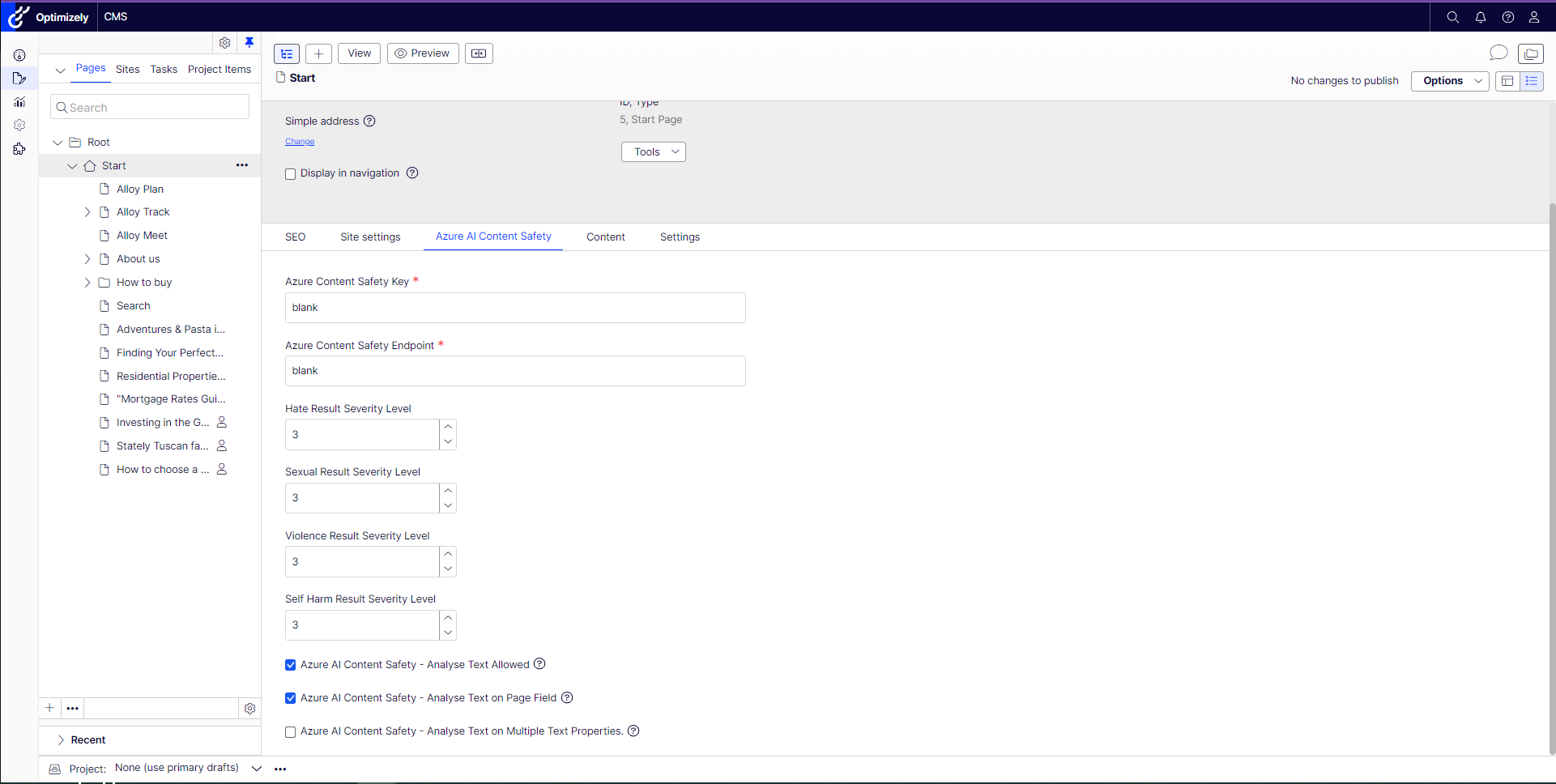 Azure AI Content Safety – Text Moderation on a String property in ...